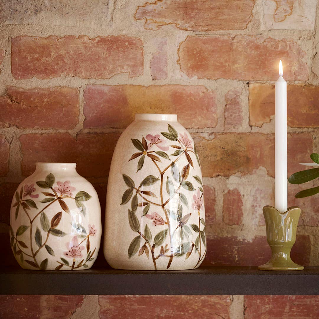 Shop Evergreen Pink Ceramic Vase Large - Multi Online | Bed Bath N' Table