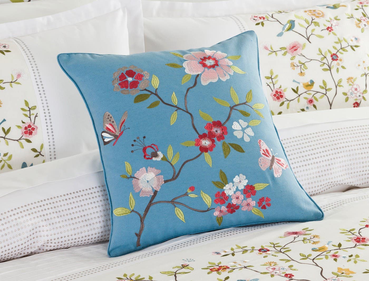 Shop Giselle Cushion - Slate Blue Online | Birds Bed Bath N' Table