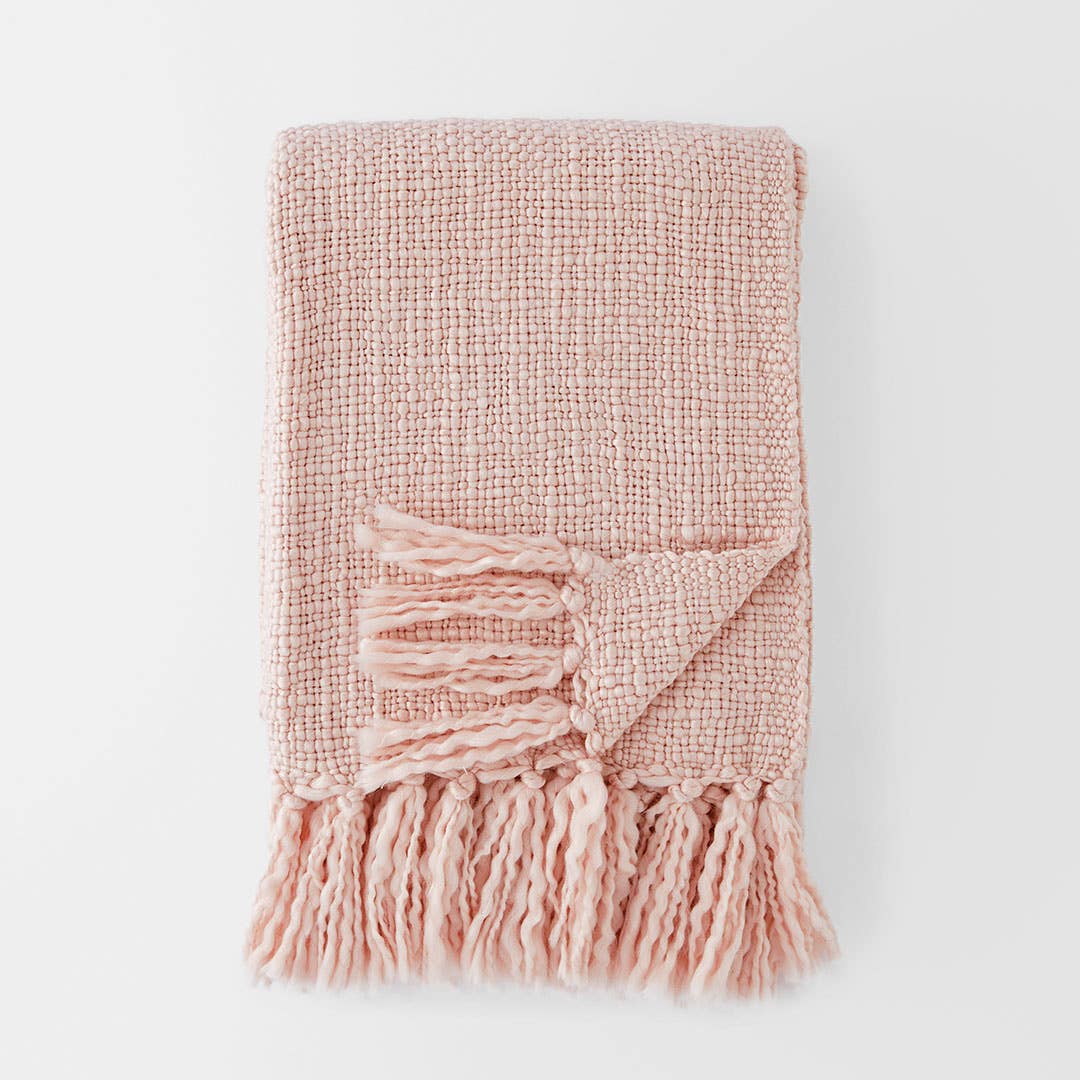 Shop Cambridge Throw - Floss Pink Online | Bed Bath N' Table