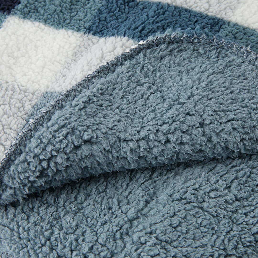 Shop Check Super Soft Throw - Blue Online | Bed Bath N' Table