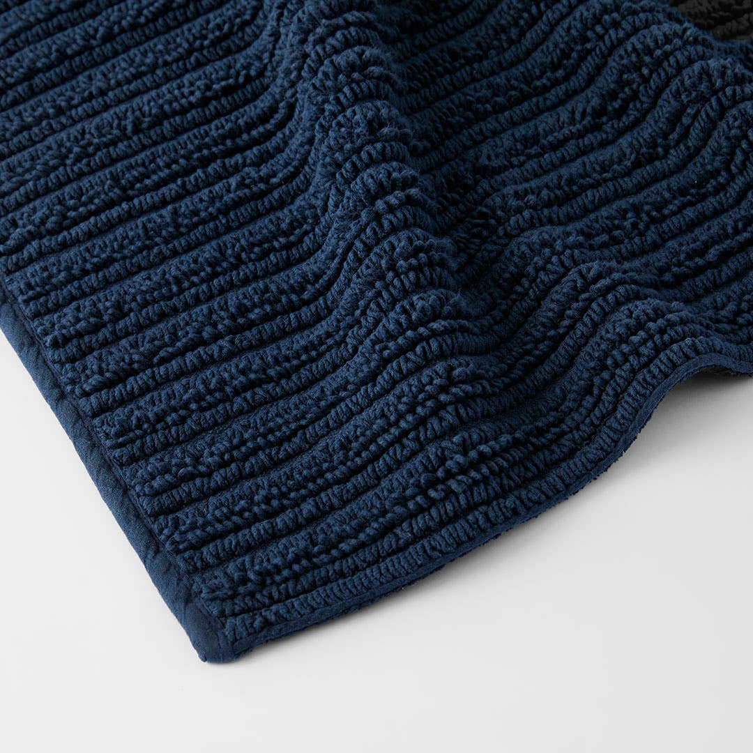 Shop Devon Bath Mat - Navy Online | Bed Bath N' Table