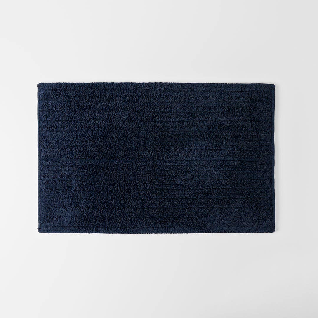 Shop Devon Bath Mat - Navy Online | Bed Bath N' Table