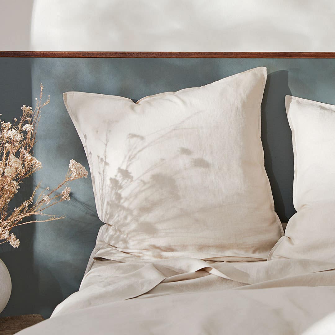 Buy Milano Linen Quilt Cover - Oatmeal Online | Bed Bath N' Table