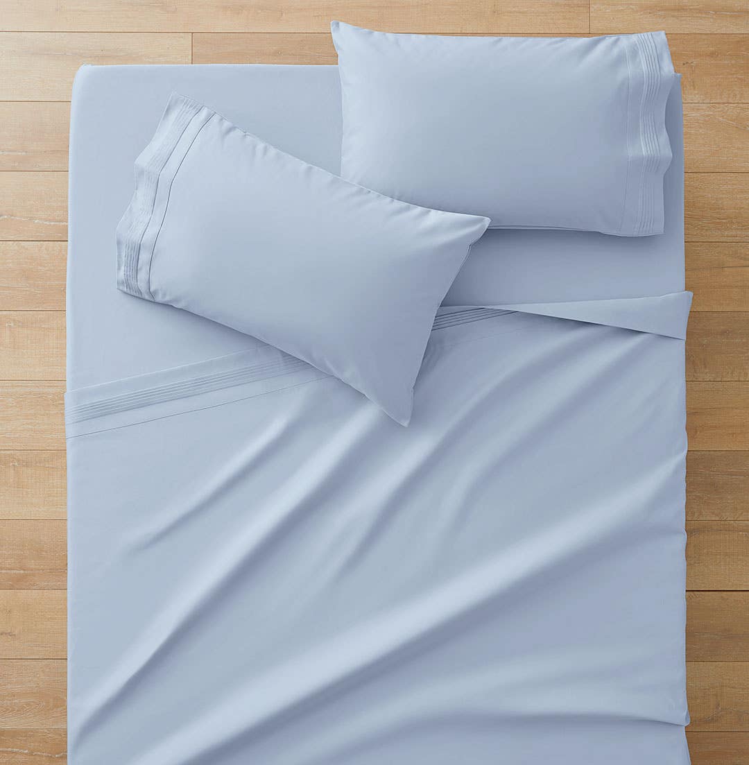 Buy Luxe Sheet Set - Cashmere Blue Online | Bed Bath N' Table