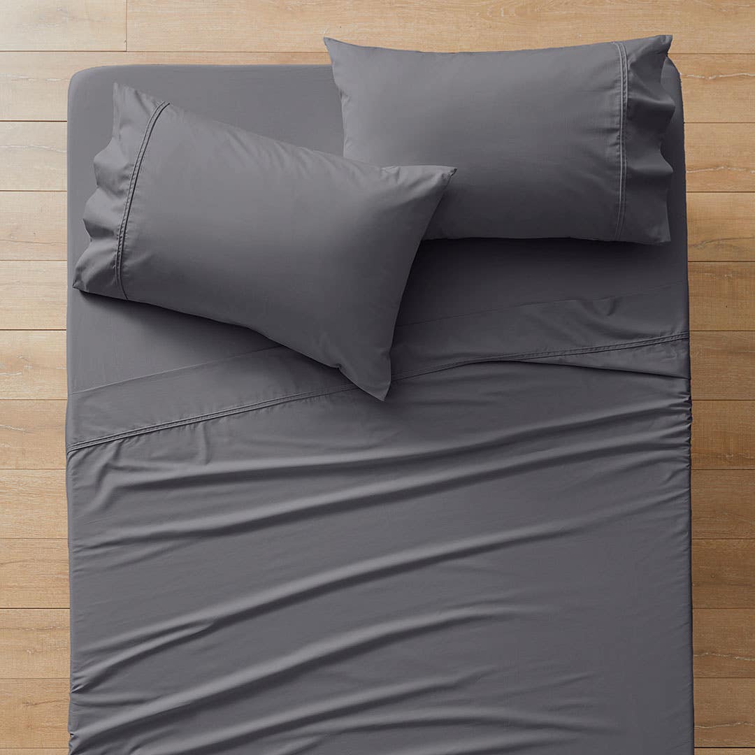 Buy Pure Sheet Set - Graphite Online | Bed Bath N' Table