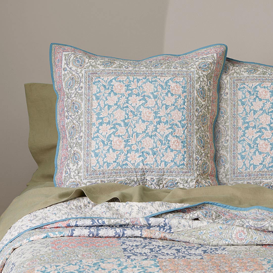 Shop Priya Bedspread - Patchwork Floral Online | Bed Bath N' Table