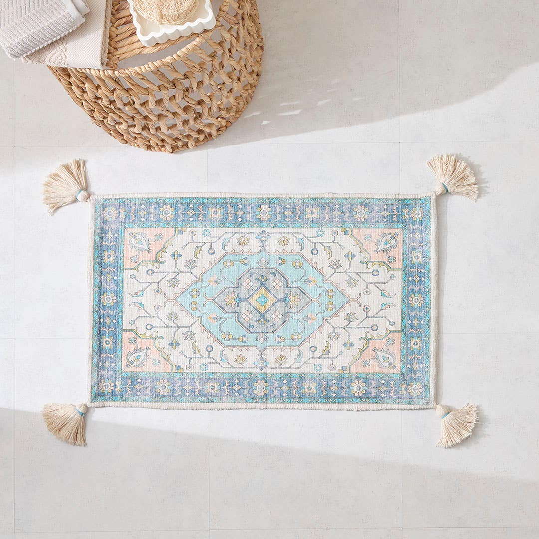 Buy Luzern Bath Mat - Blue Online | Bed Bath N' Table