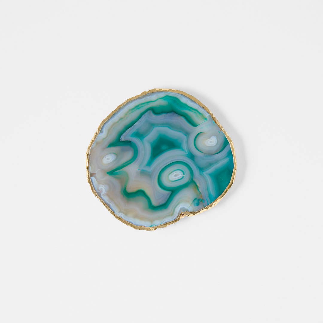 Shop Agate Coaster - Sea Green Online | Bed Bath N' Table