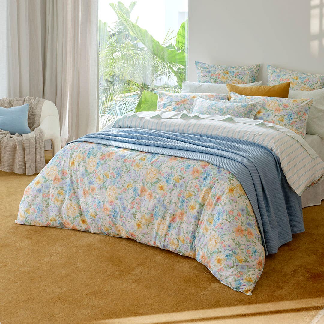 Shop Harvey Blanket - Denim Online | Bed Bath N' Table